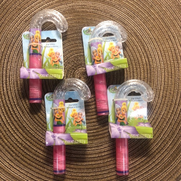 Disney | Makeup | Disney Fairies Lip Gloss Lot Of 4 | Poshmark